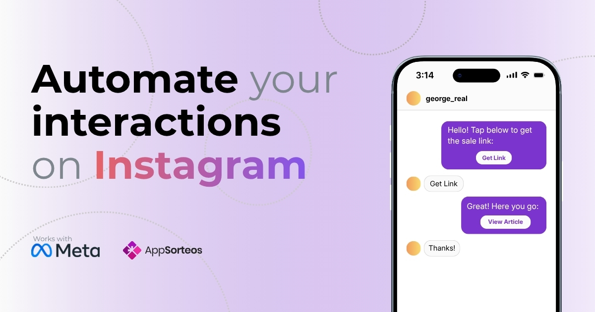 AppSorteos – Instagram DM Automation: automated messages